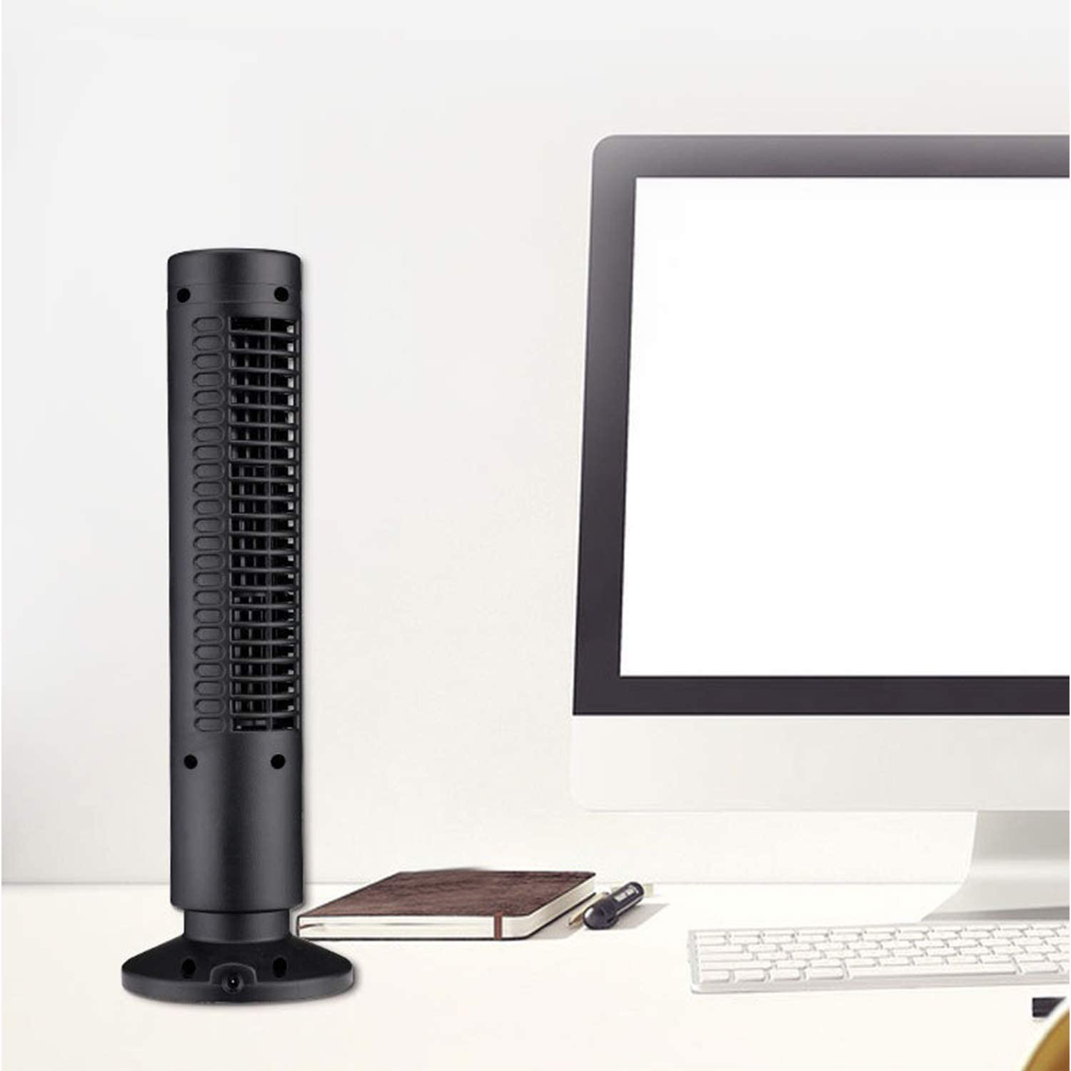 Small Tower Fan,Portable Fan Quiet Bladeless ,2 Speed Electric Fan USB ...