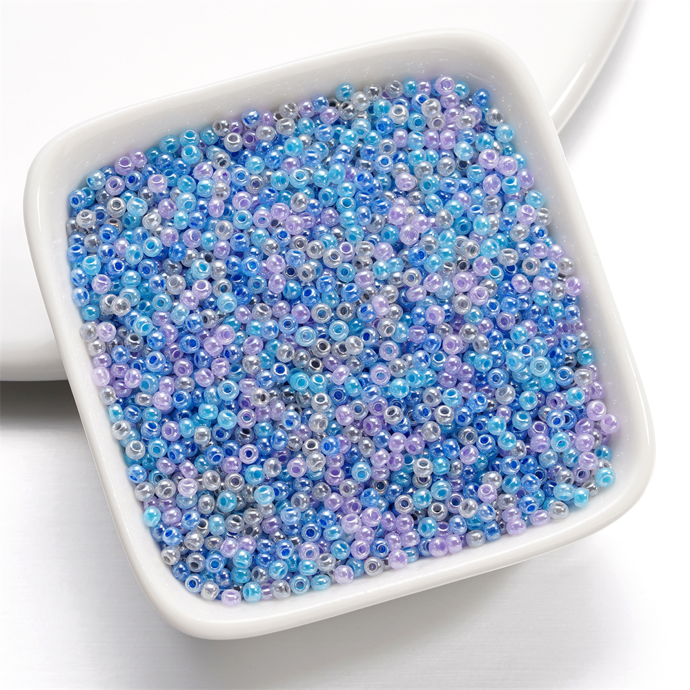 St.Kunkka 10g 2mm Glass Rice Beads Mixed Color Set Mini Small Beads For Handmade DIY Bracelet ...