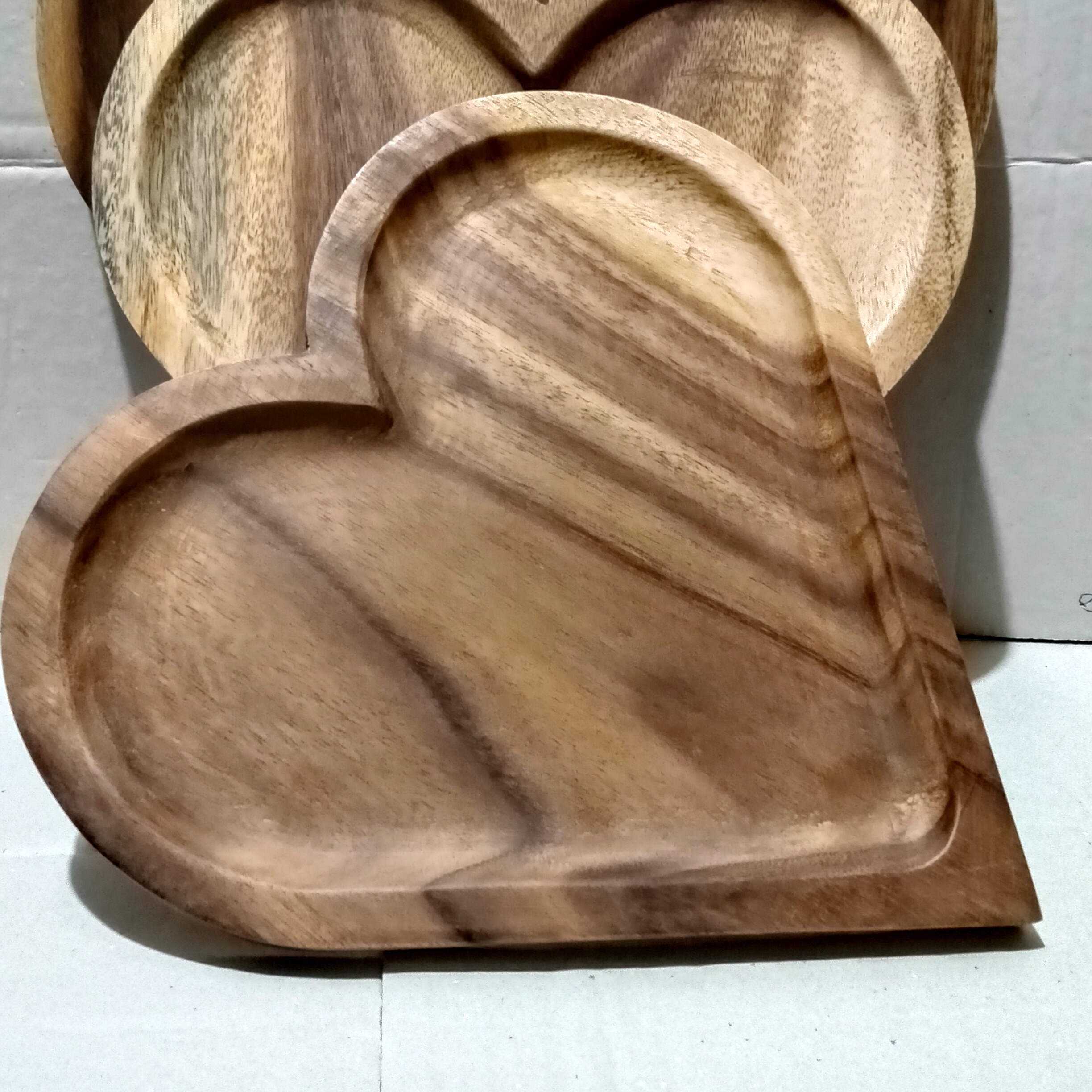 Wooden Tray made from Acacia wood, Seamless Tray Set and single pc in ...