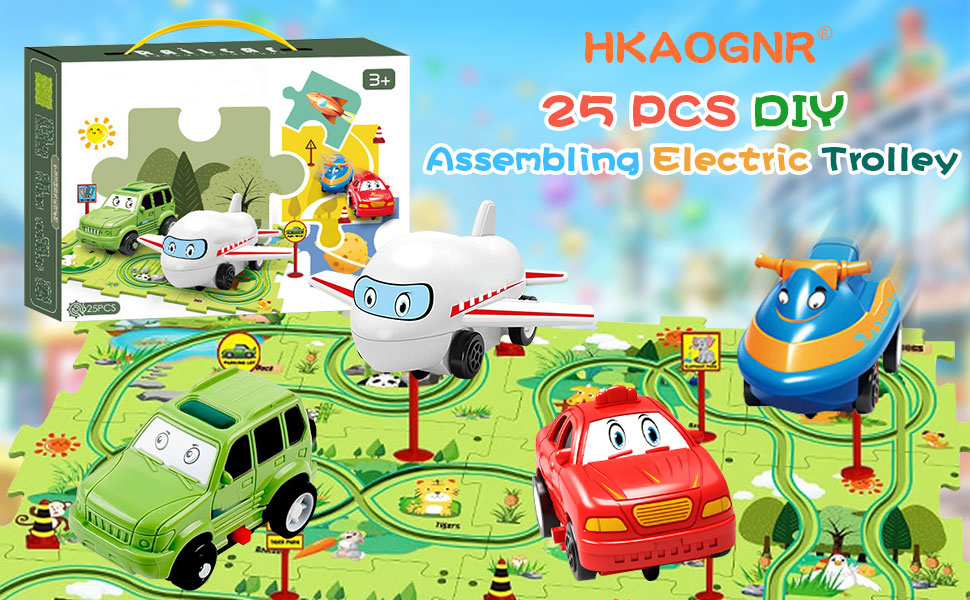 Puzzle Racer Car Track, Puzzle Racer Kids Car Track Set, Puzzle Track ...