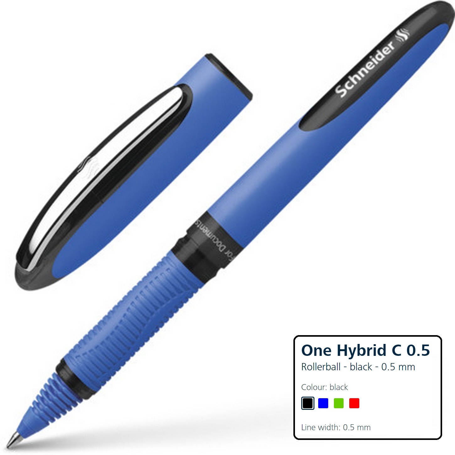 Schneider One Hybrid C 0.5mm Rollerball Pen for Documents (Made in ...