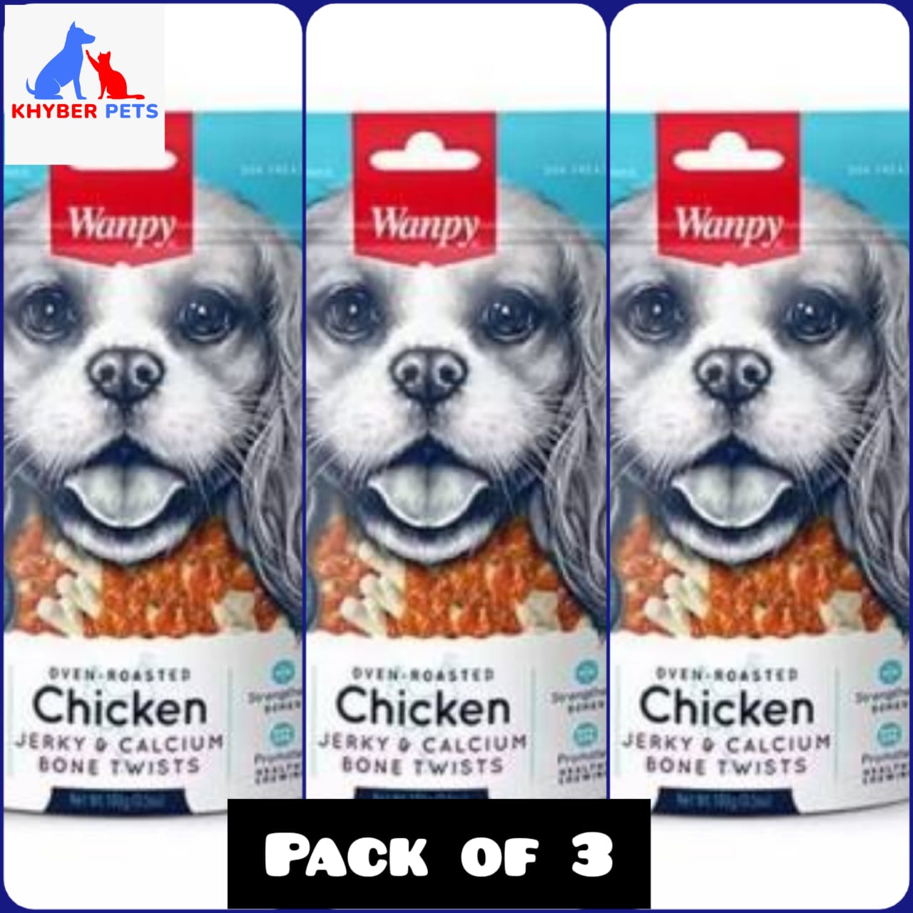 wanpy chicken jerky and calcium bone Twist pack of 3 | Daraz.pk