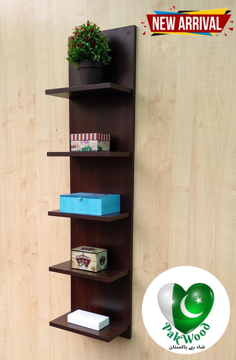 PAKWOOD Decorative Wall Mount Vertical Shelving Unit – Modern Column ...