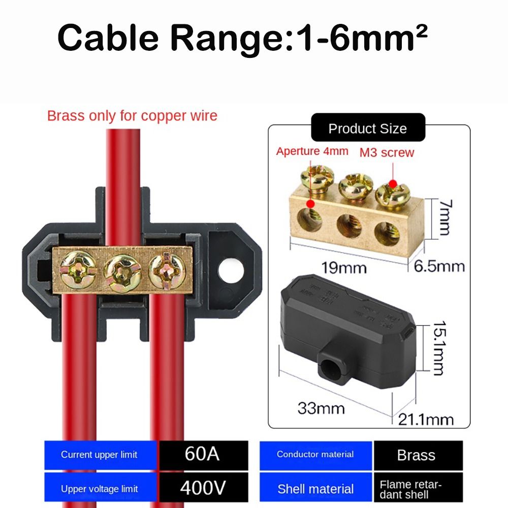 Docking High Power High Power Splitter Conductor Brass Wire Connector ...