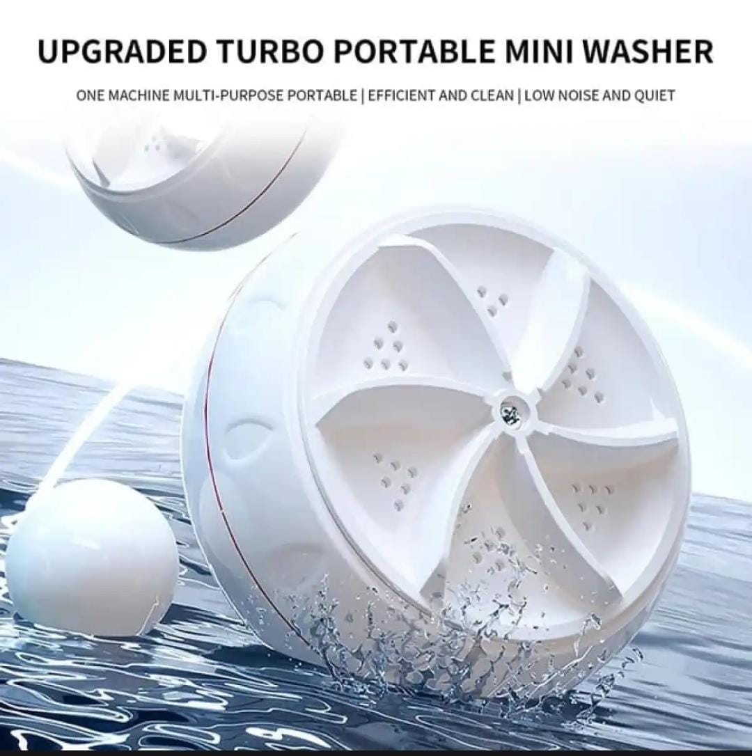 Mini Portable Ultrasonic Laundry Cleaning Washing Machine - USB Turbo ...