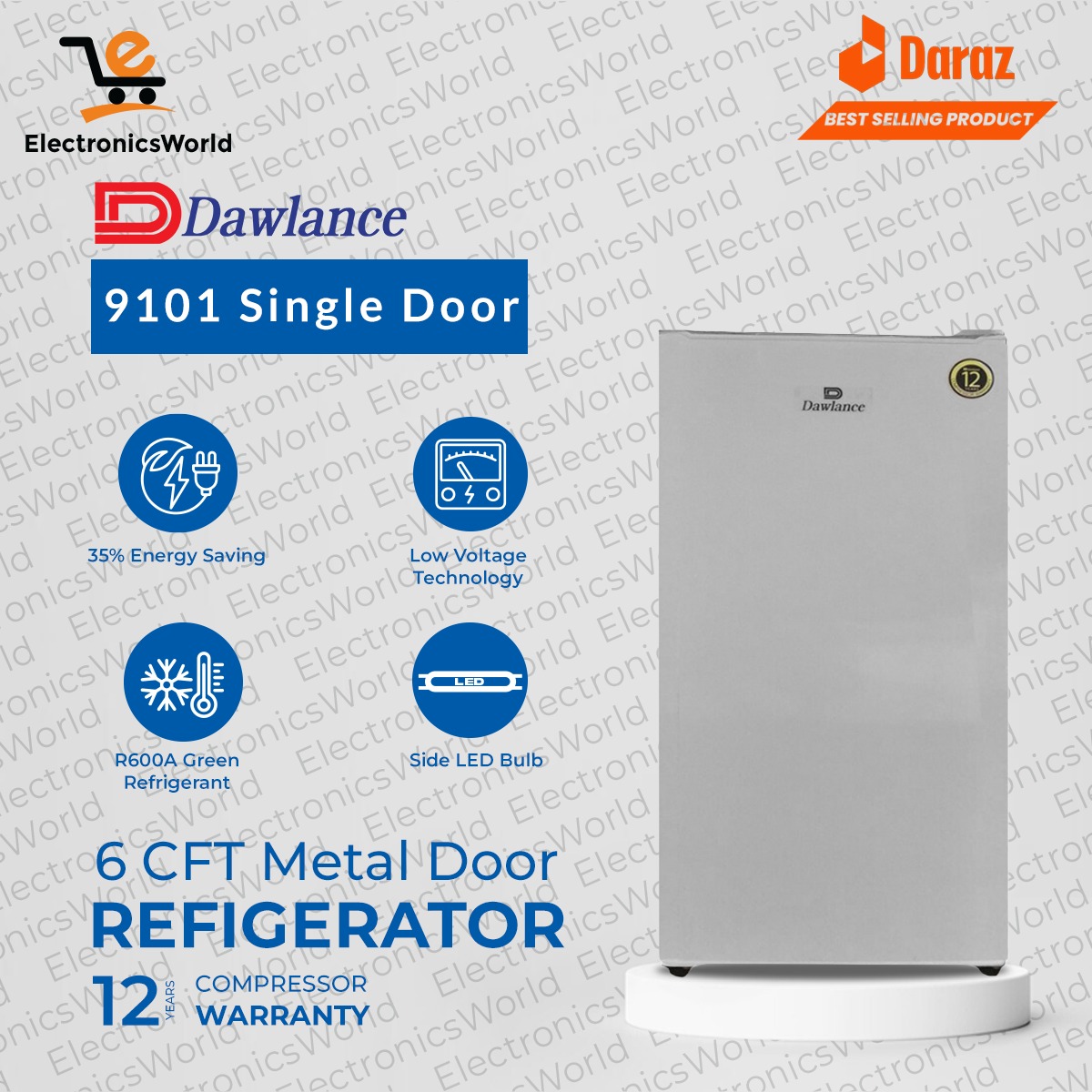 Dawlance Refrigerator 9101 SD-Bedroom Series- Size 4 CFT - 94 Liters ...
