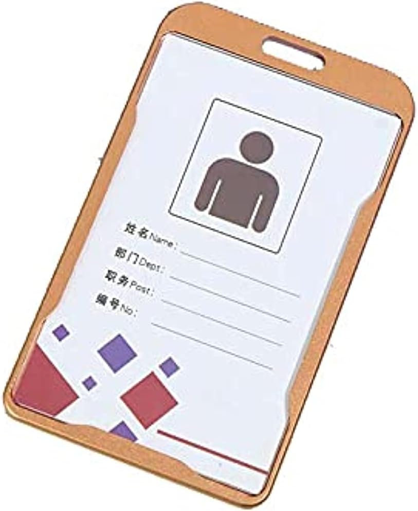Natural Aluminum Metal PVC ID Card Holder/Badge (Refer Image) with ...