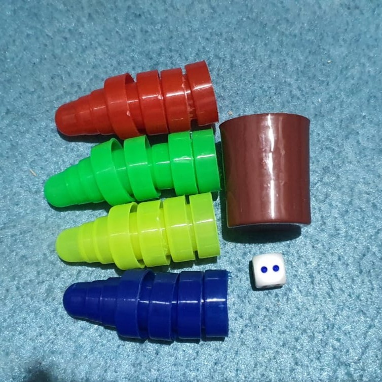 Large Size Ludo Goti Set - Full Box with 4 Colors | Daraz.pk