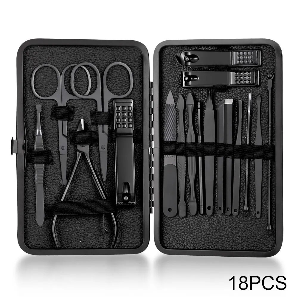 Nail Clippers Manicure Tool Set, With Portable Travel Case, Dead Skin ...
