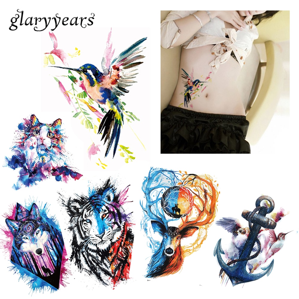 Parça Klasik Siyah Çiçek Dantel Sahte Takı Dövme Byhb-006 Kadın Kol Dıy ...