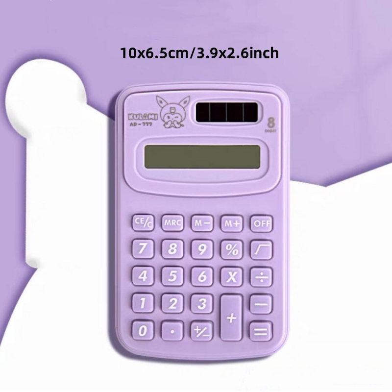 RHS Online Sanrio Kuromi Mini Portable Calculator Cute 8 Digits Button ...