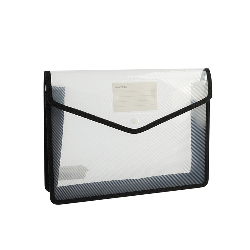 Large Capacity Waterproof File Transparent A4 Folder Press Button ...