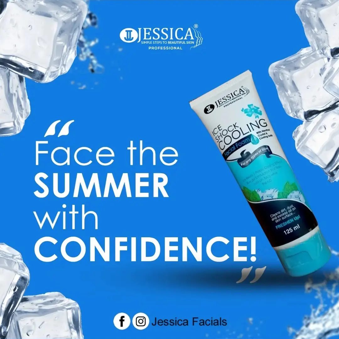 Jessica Ice Shock Cooling Facial Foam - 125ml | Daraz.pk