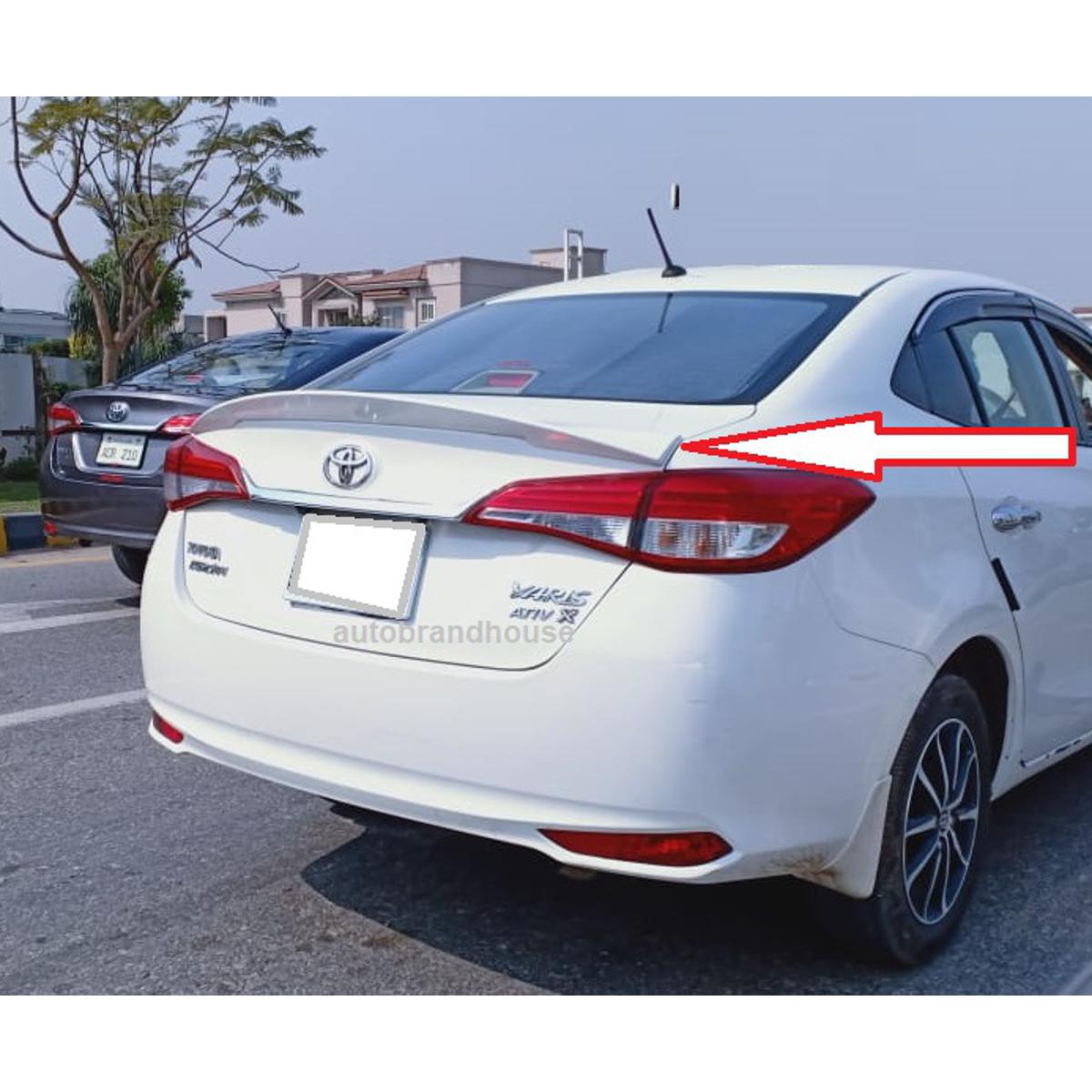 White Yaris Spoiler
