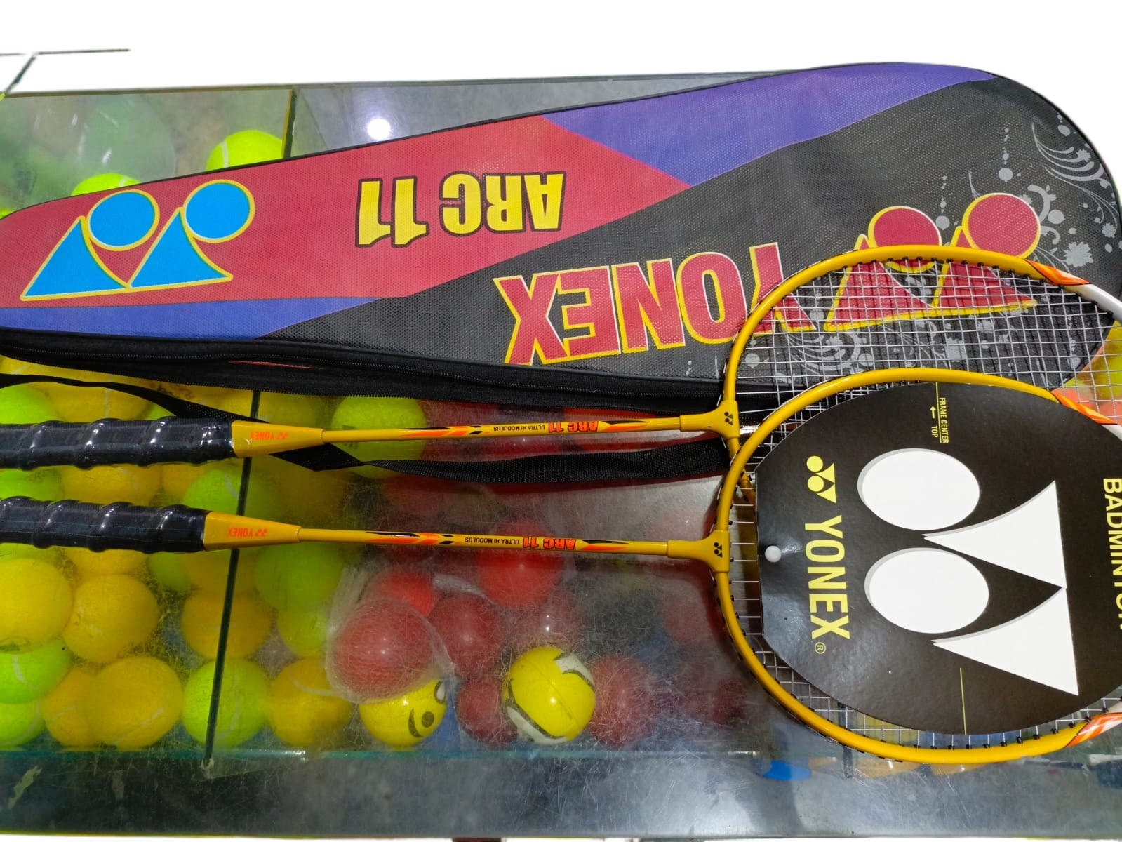 Badminton Racket String Tension 32 Lbs Mashing Gadding Fully Complete ...