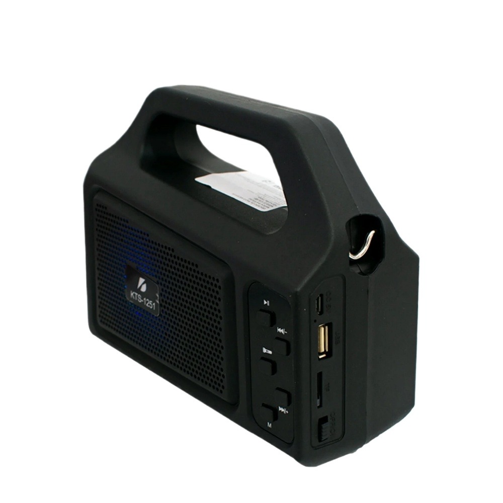 KTS 1251 Portable Solar Rechargeable Wireless Bluetooth Speaker With ...