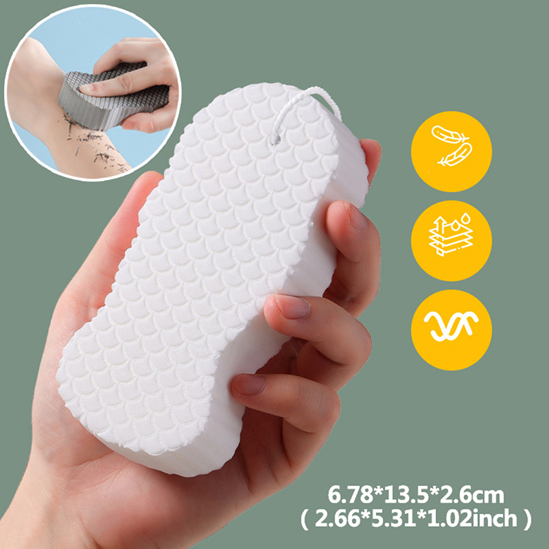 Fiber Body Scrub Bath Sponge Exfoliating Brush Magic Bathroom Products ...