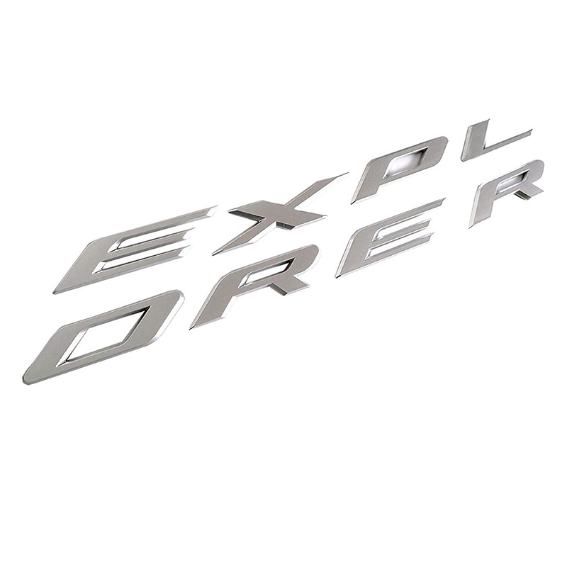 Explorer Car Emblem Front Hood Emblem 3D Letters Explorer Sticker Fit ...