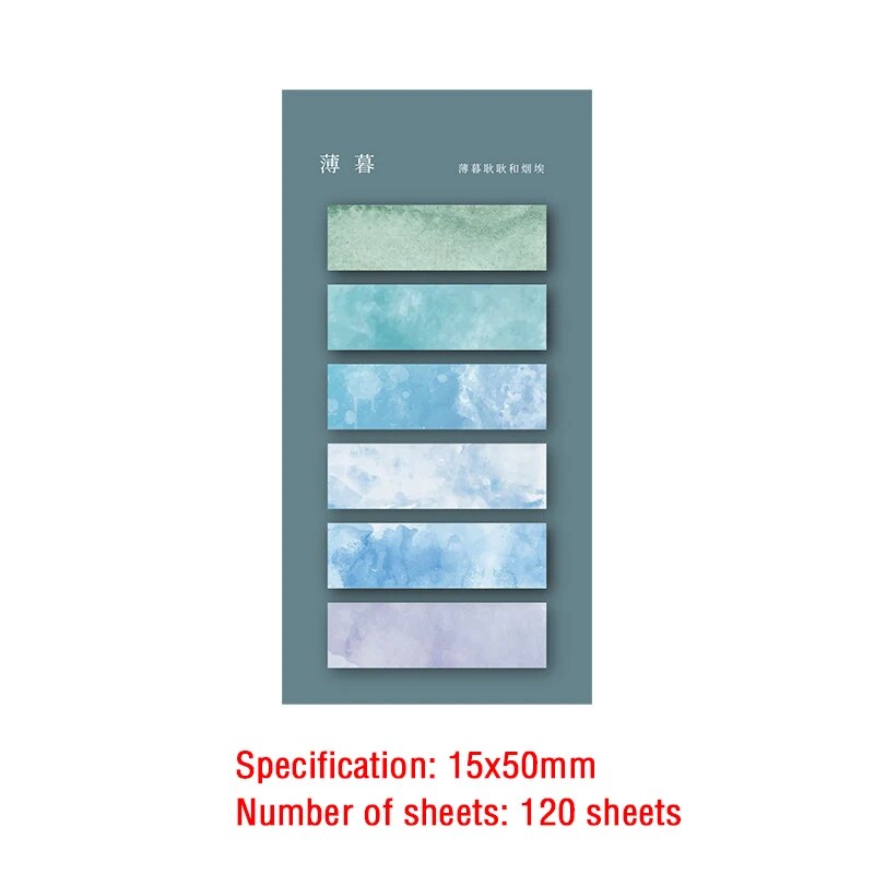 120 Sheets Posted It Self-Adhesive Sticky Notes Cute Index Memo Pad ...