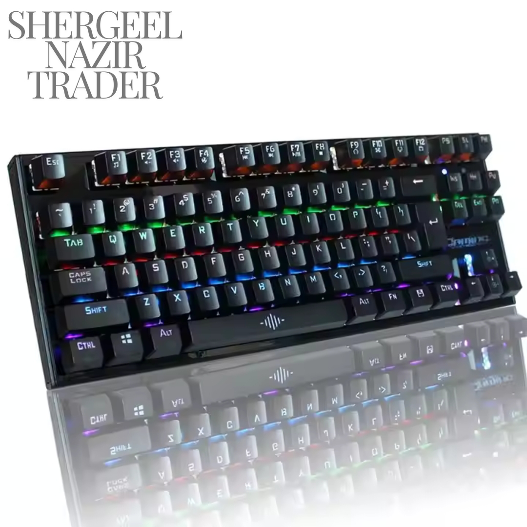 Gaming Mechanical Keyboard High-Performance with Colorful LED Backlight ...
