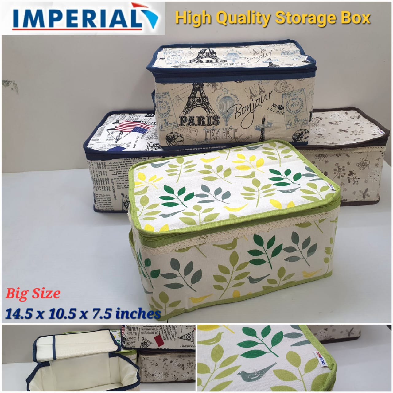 HS Fabric Folding Storage Bag for Garments Closet Organizer Cloth ...