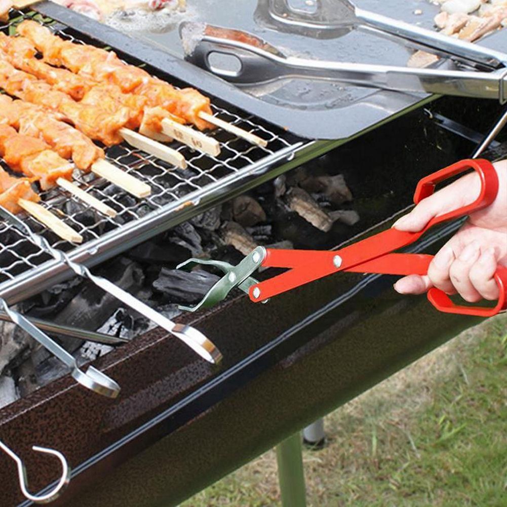 Barbecue Carbon Clamp-2 x BBQ Charcoal Tong-Red | Daraz.pk