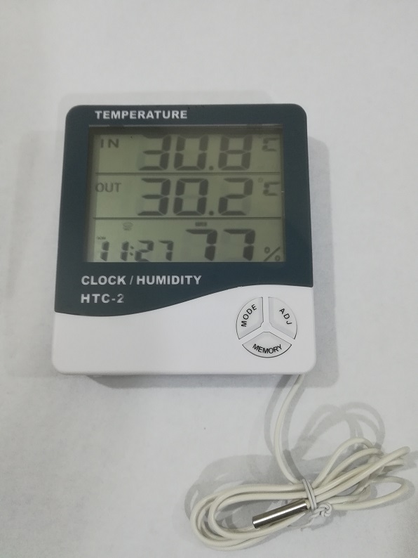 Digital Humidity Meter HTC-2 All-In One Temperature, Humidity And Clock ...