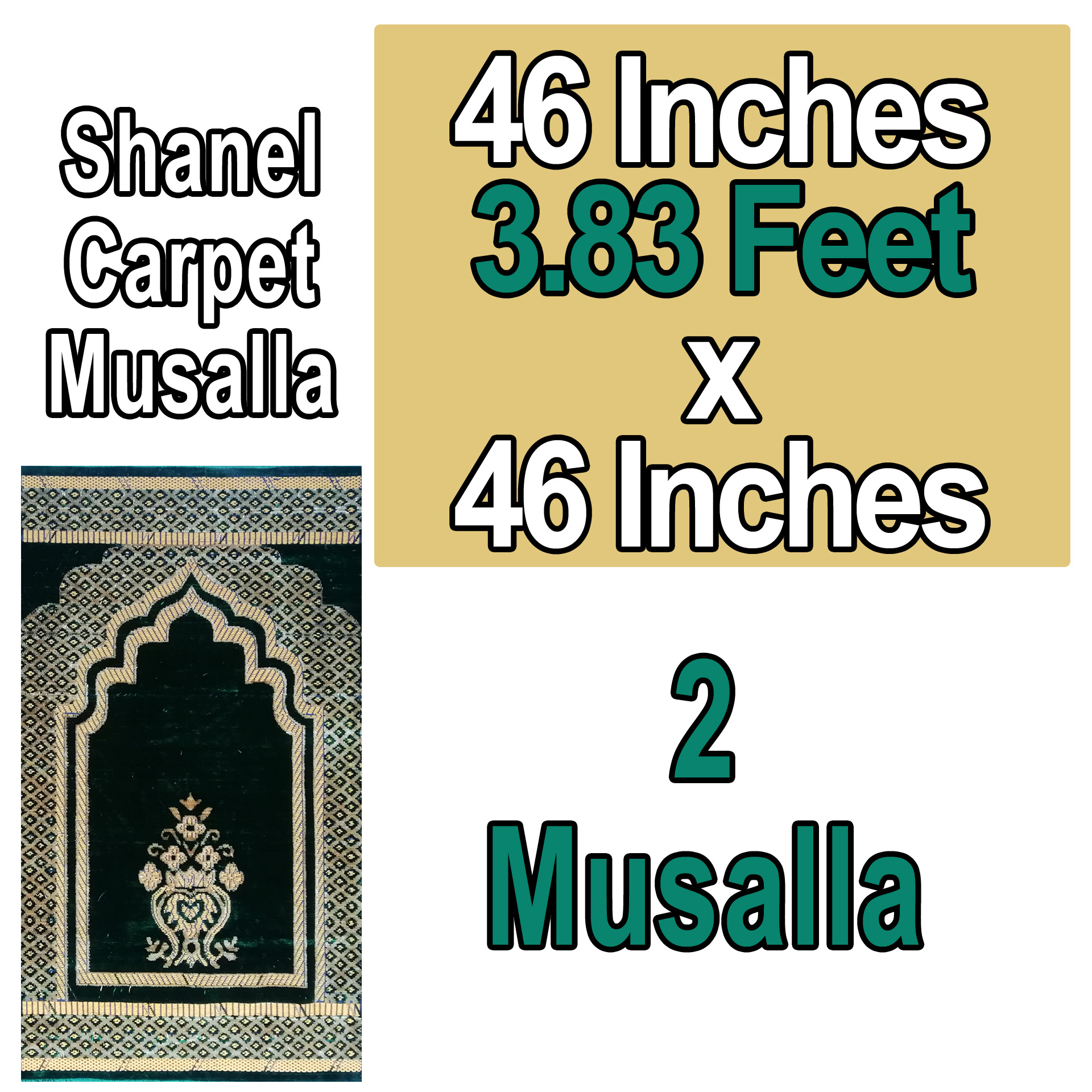 Velvet Prayer Mats, Prayer Rug & Prayer Carpet | Green Color Soft ...
