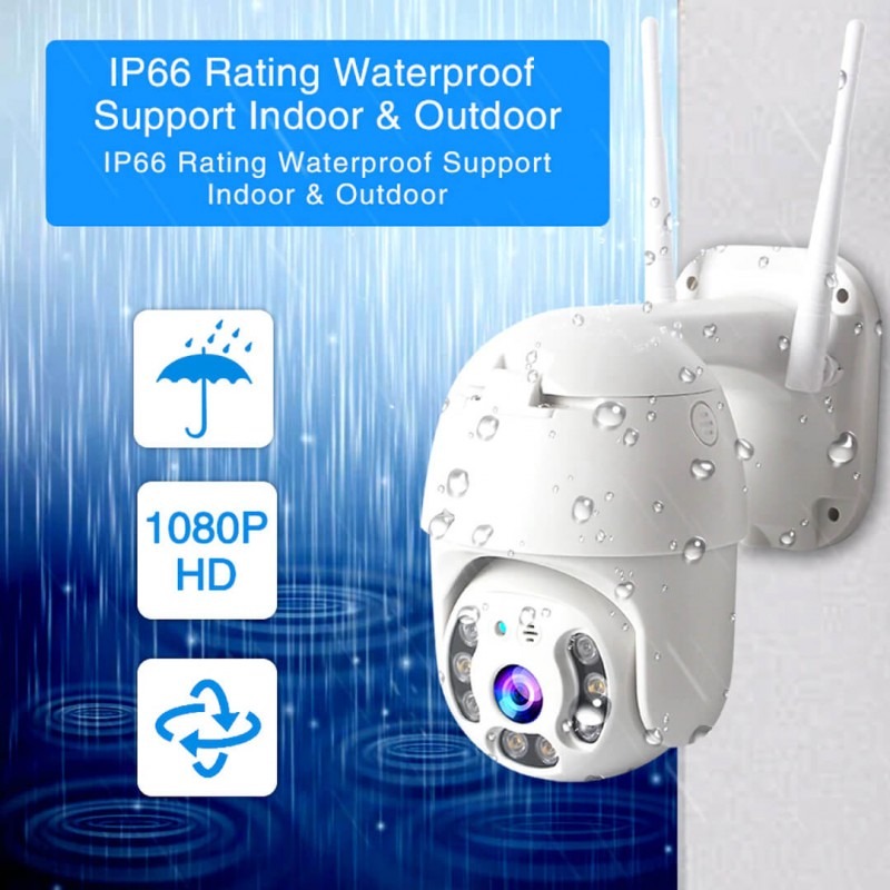 WIFI Camera Full HD PTZ Outdoor Surveillance Camera HD Dome IP Smart IR ...