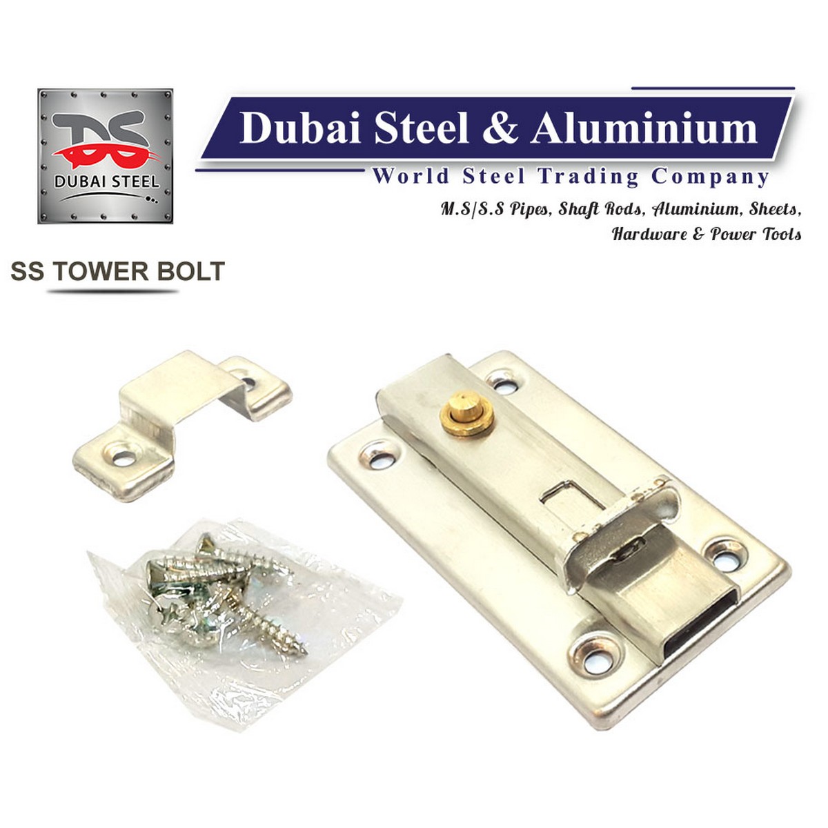 Stainless Steel Tower Bolt Push Button Tower Bolt 4" | Daraz.pk