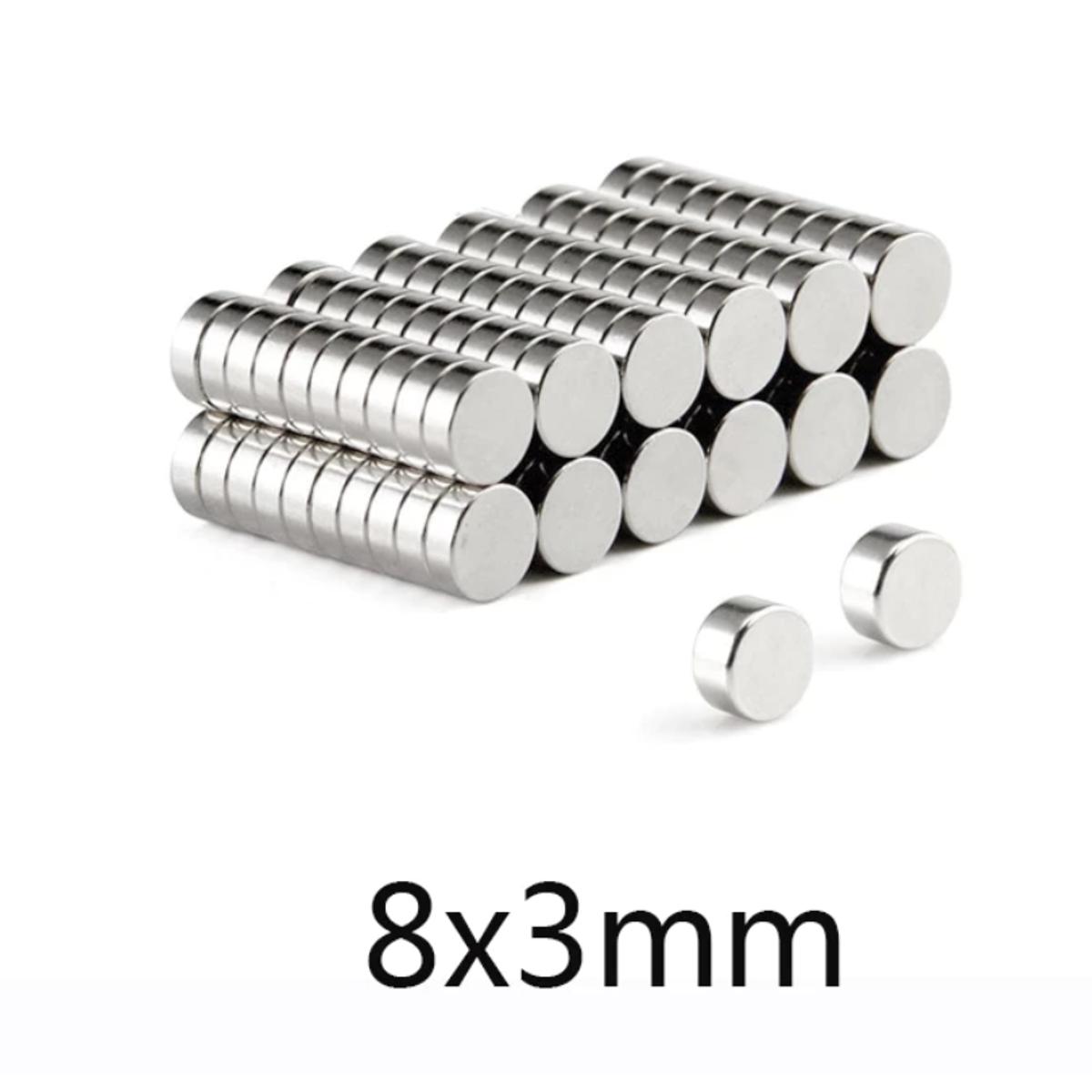 D8X3 10PCS super strong permanent / N42 grade magnets disks / | Daraz.pk