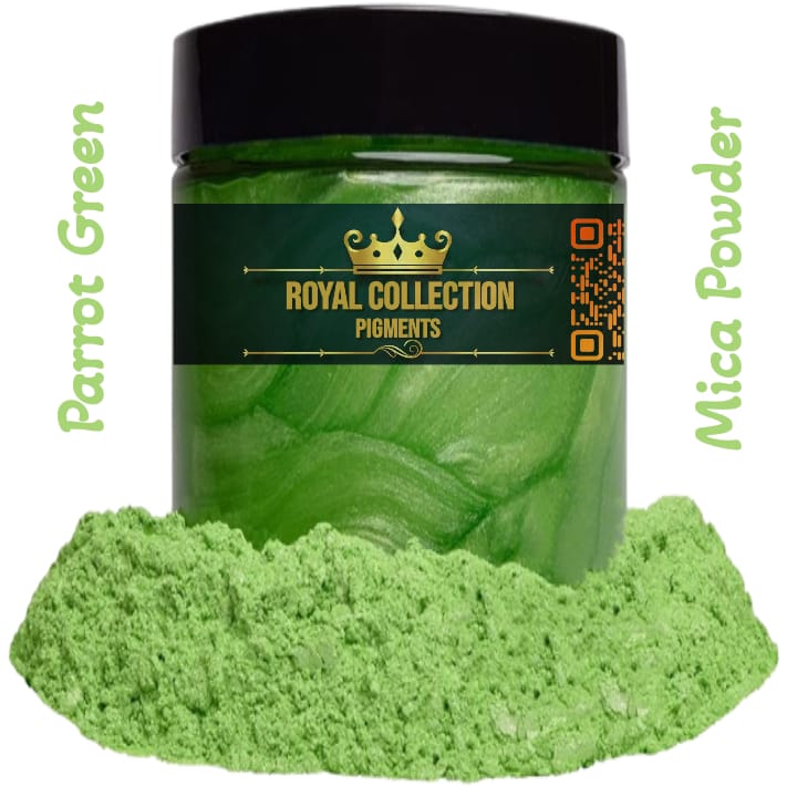 Mica Powder Pigment “Parrot Green” Multipurpose DIY Arts and Crafts ...