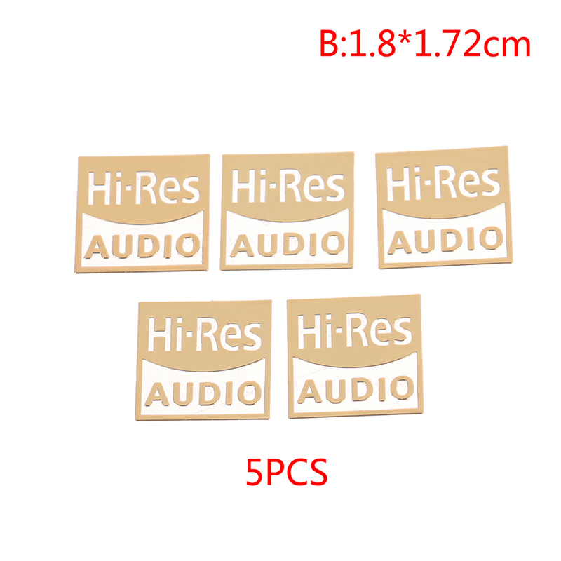 5PCS SONY Hi-res AUDIO Gold Standard Sound Certified Metal Stickers ...