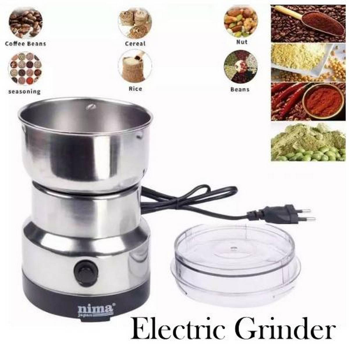 Electric Spice Grinder & Blender | Nuts, Beans, Coffee, Masala Chopper ...