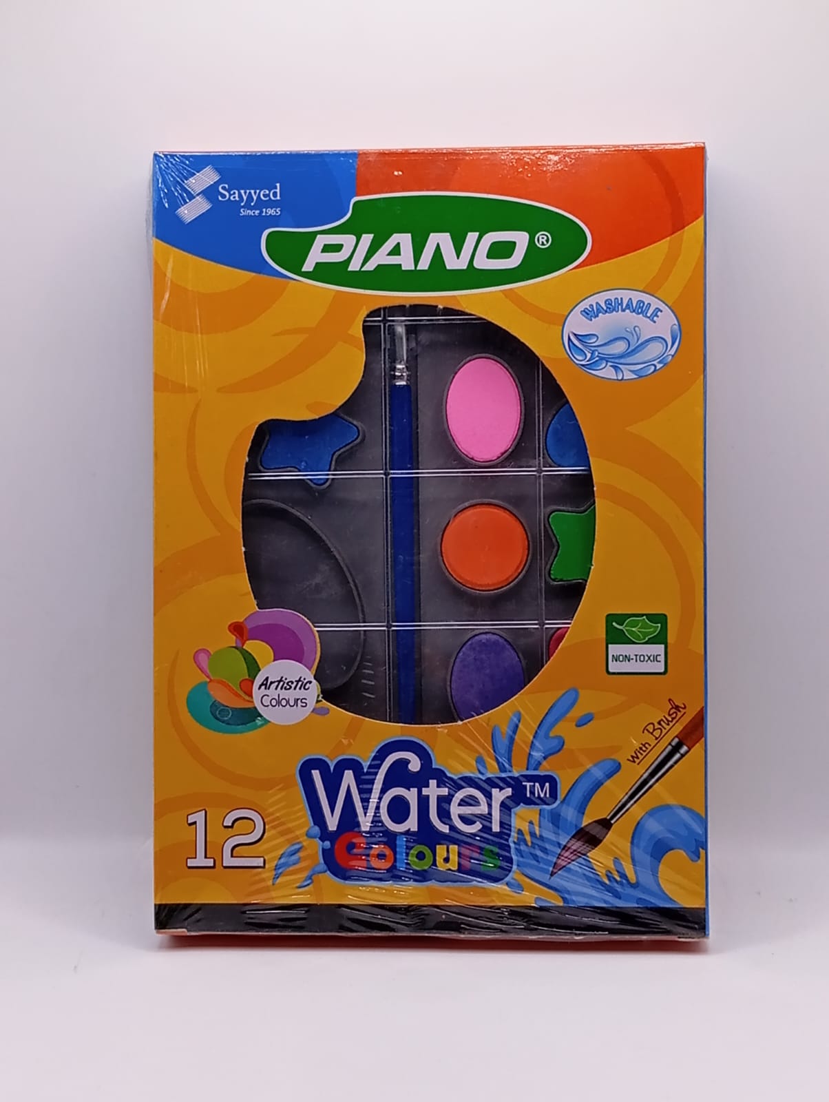 WATER COLOR 12 PIECES, 12 Water Colors With Brush | Daraz.pk