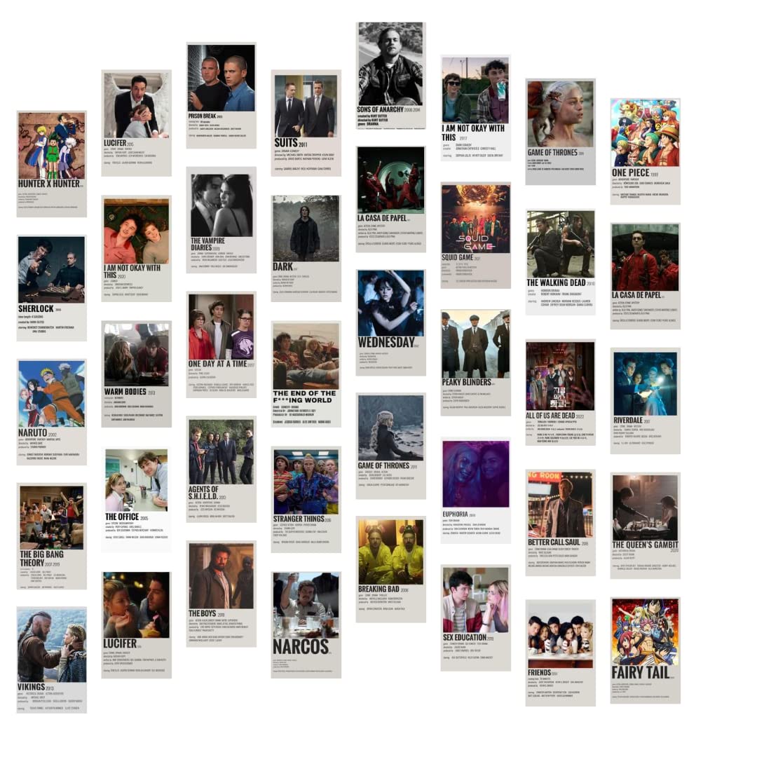 Pack of 20 Polaroid Film Posters - Customized Movie Poster, Indoor Room ...