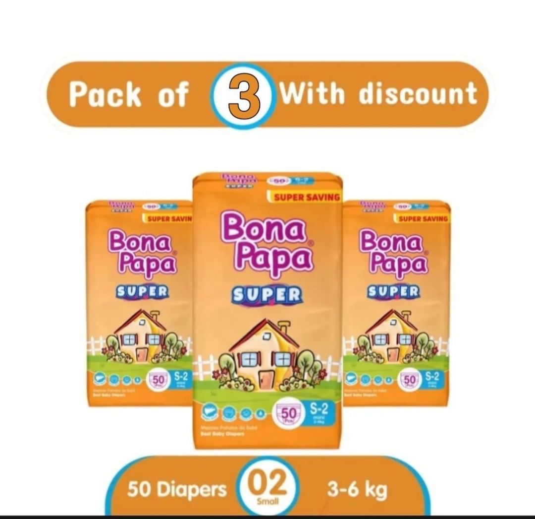 (* Bona Papa Super Diaper ( - Small Size - Economy Pack Each Pack - 50 ...