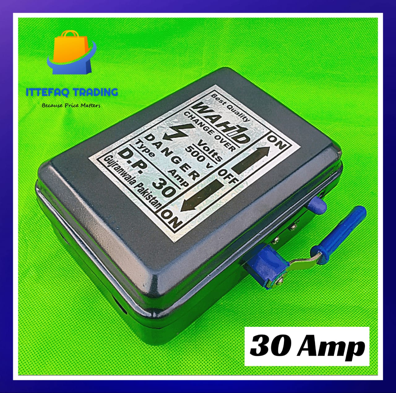 Electrical Change Over Switch 30Amp 2 Pole- Changeover for 2 Meters ...