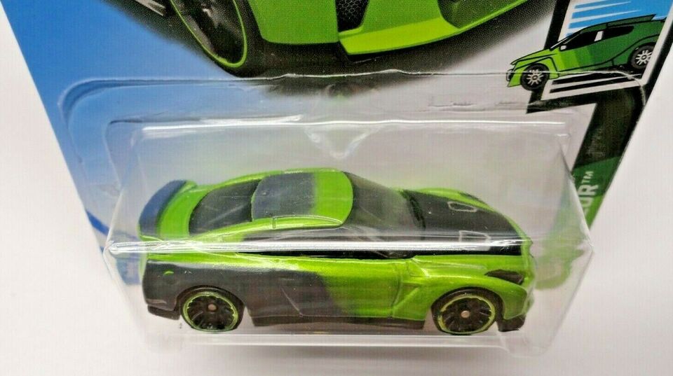 Hot Wheels 17 Nissan GT-R [R35] - Guaczilla 2019 Speed Blur 7/10 Green ...