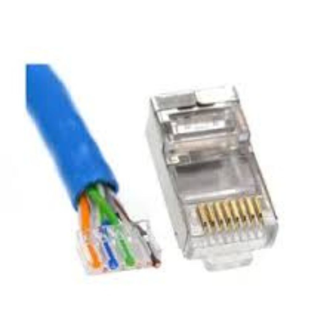 RJ45 Cat5e/Cat6 Network LAN Patch Cable End Crimp Plug Connector with ...