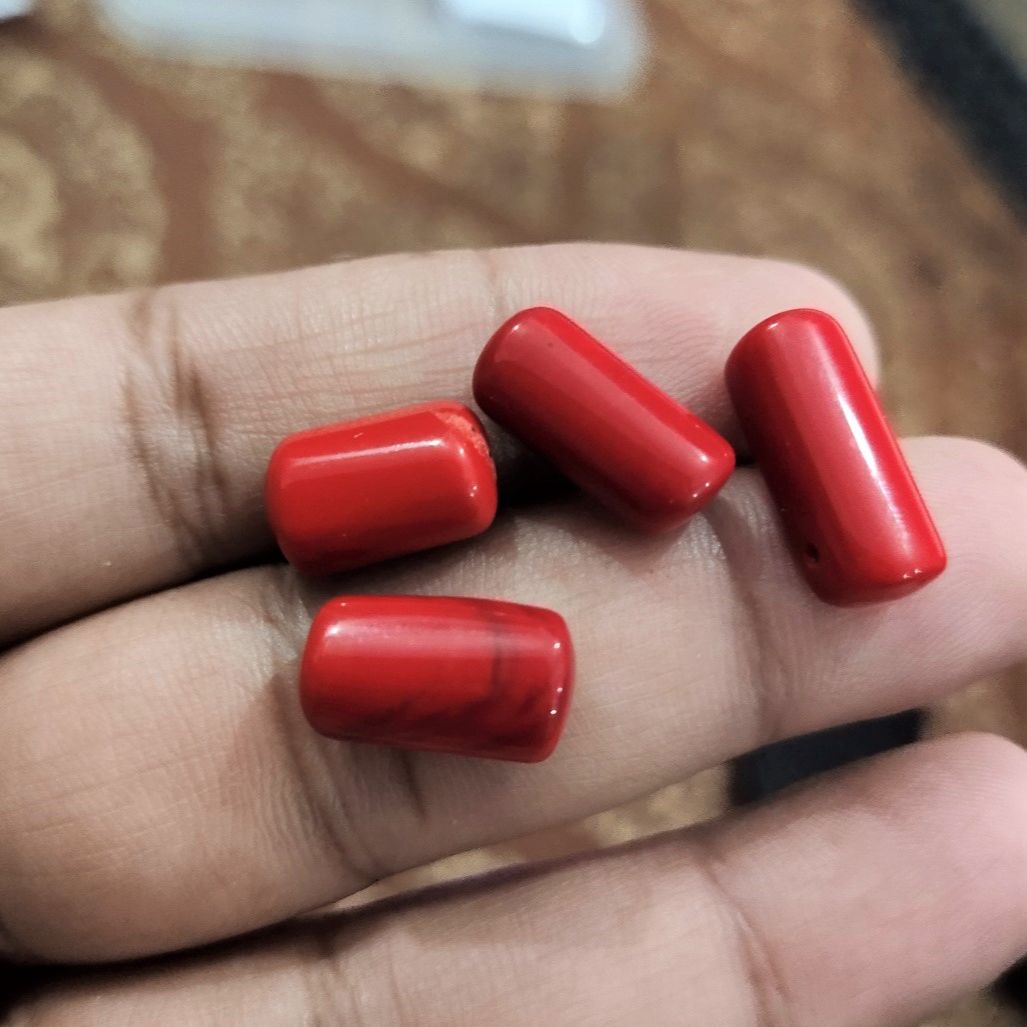 Red Coral Marjan Gemstone 8.0 crt ± 1crt (Nag) Stone For Men RIng ...