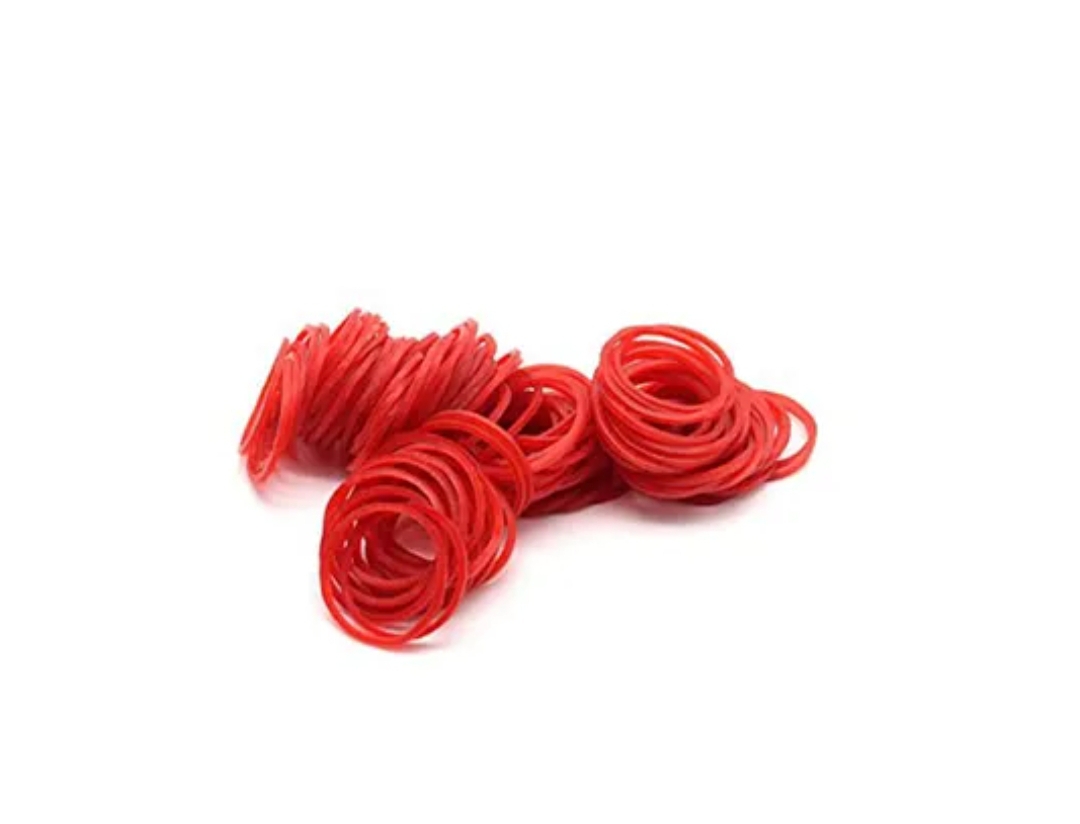 High Quality Red Color Rubber Bands hair Packing Business School ...