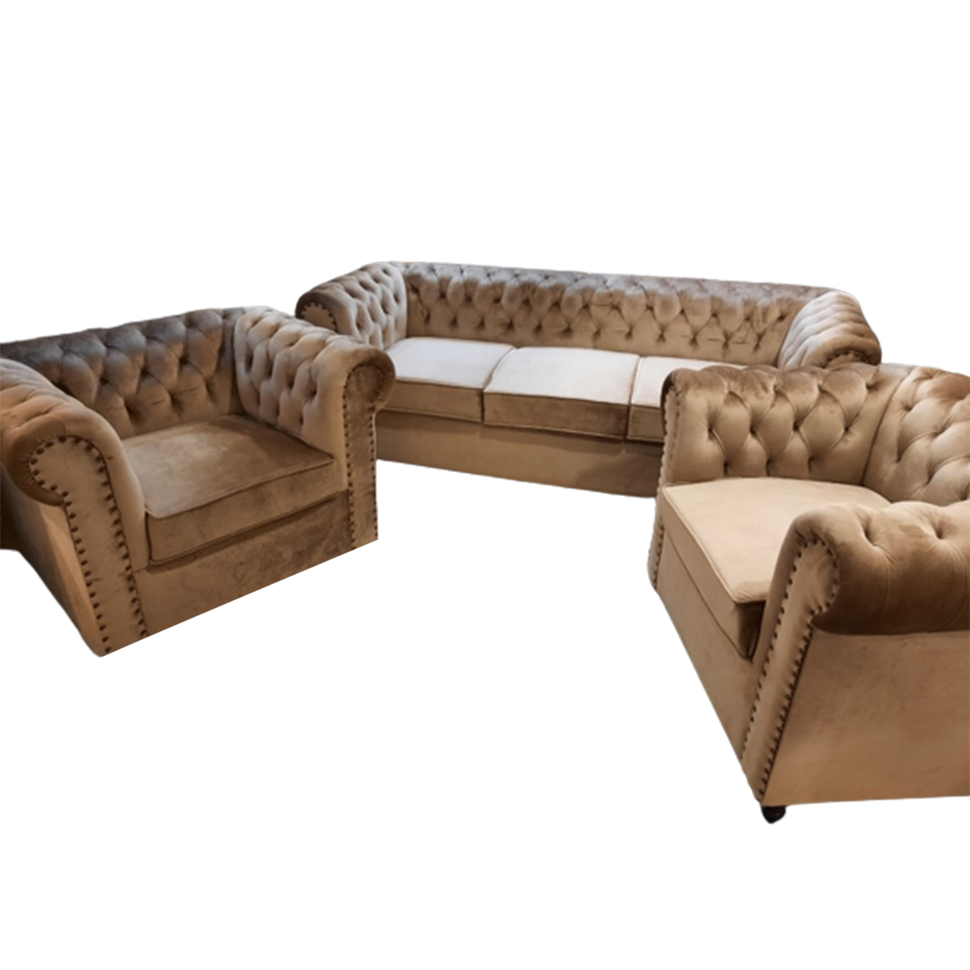 Metro Furniture Chesterfield Modern Sofa set In Order 3+1+1 With ...