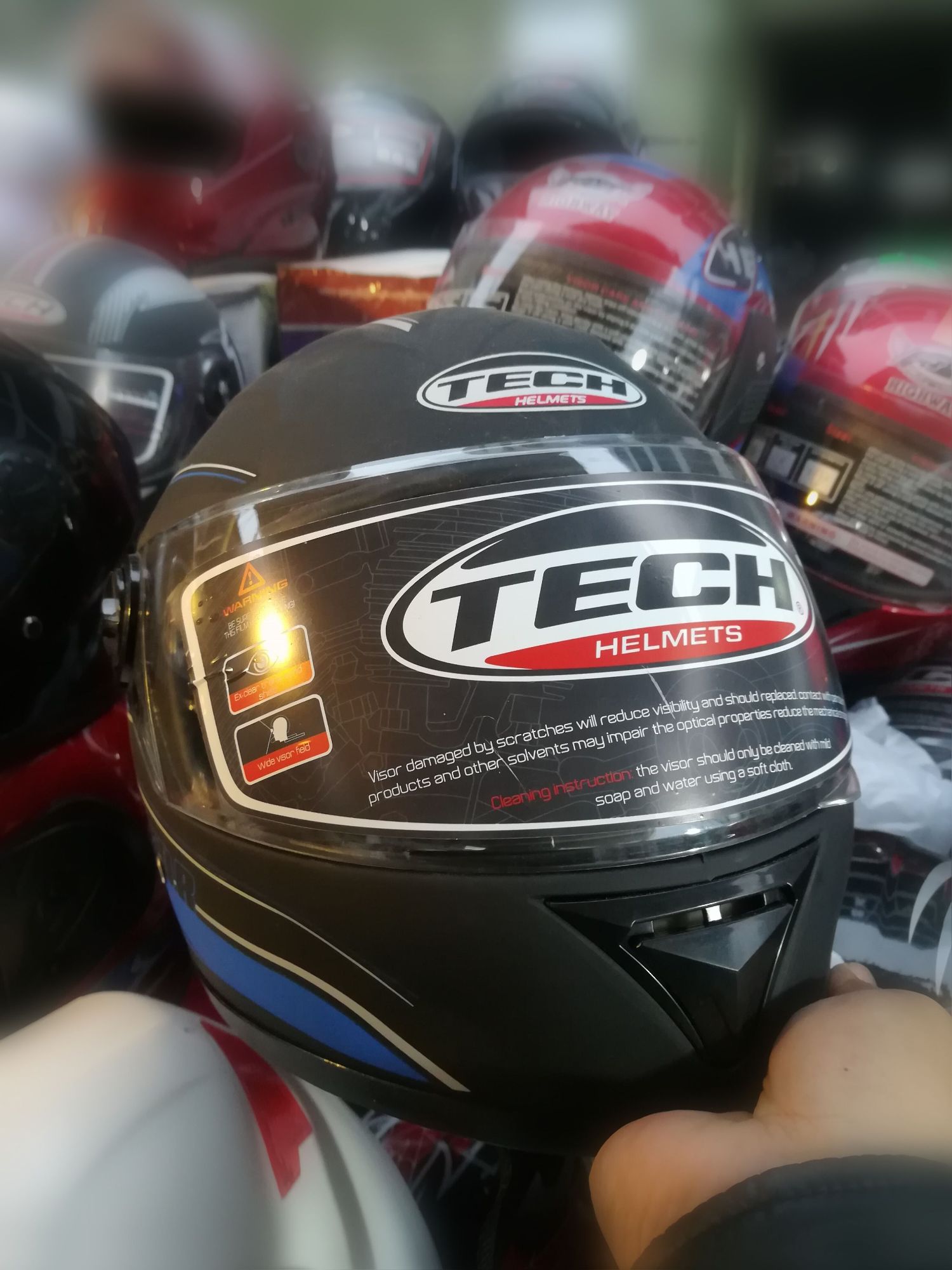 Tech Motor cycle Helmet new style great look brand quaily for bike ...