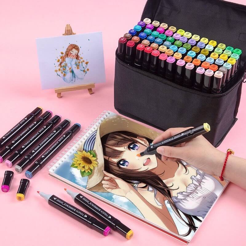 CHOSCH Dual Tip Graphic Art Marker Set In 12/24/36/48/60/80 & 120 ...