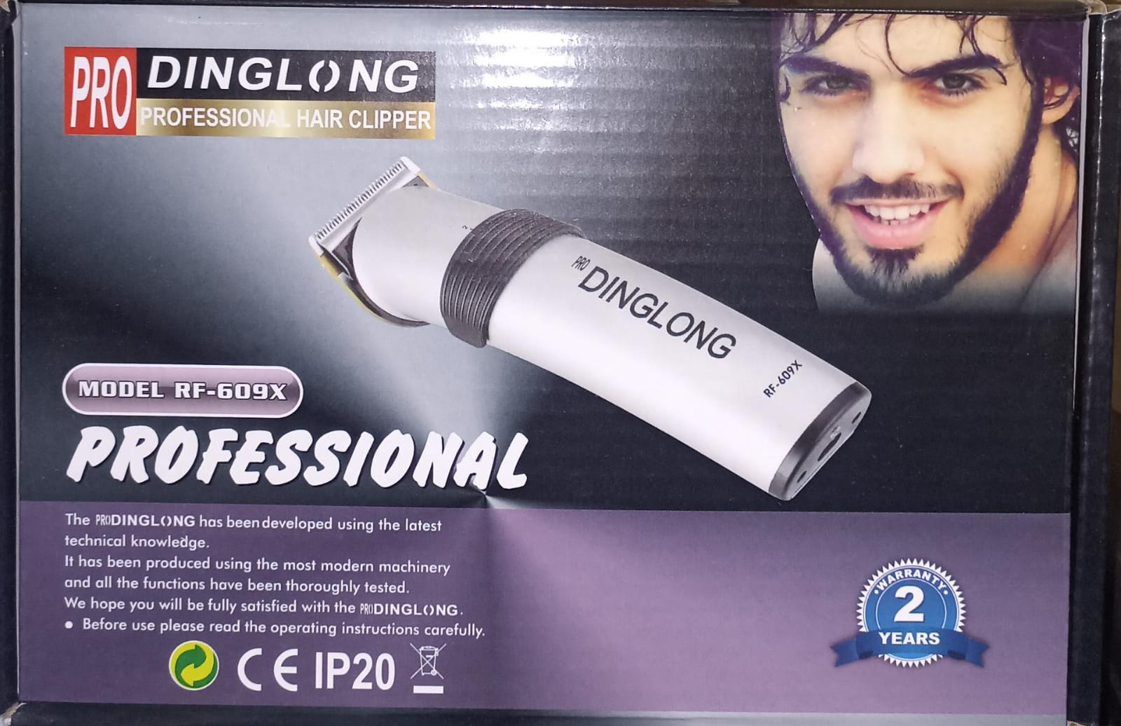 DINGLONG RF-609X Hair Trimmer Clipper and Grooming Kit - Rechargeable Hair and Beard Styling and ...