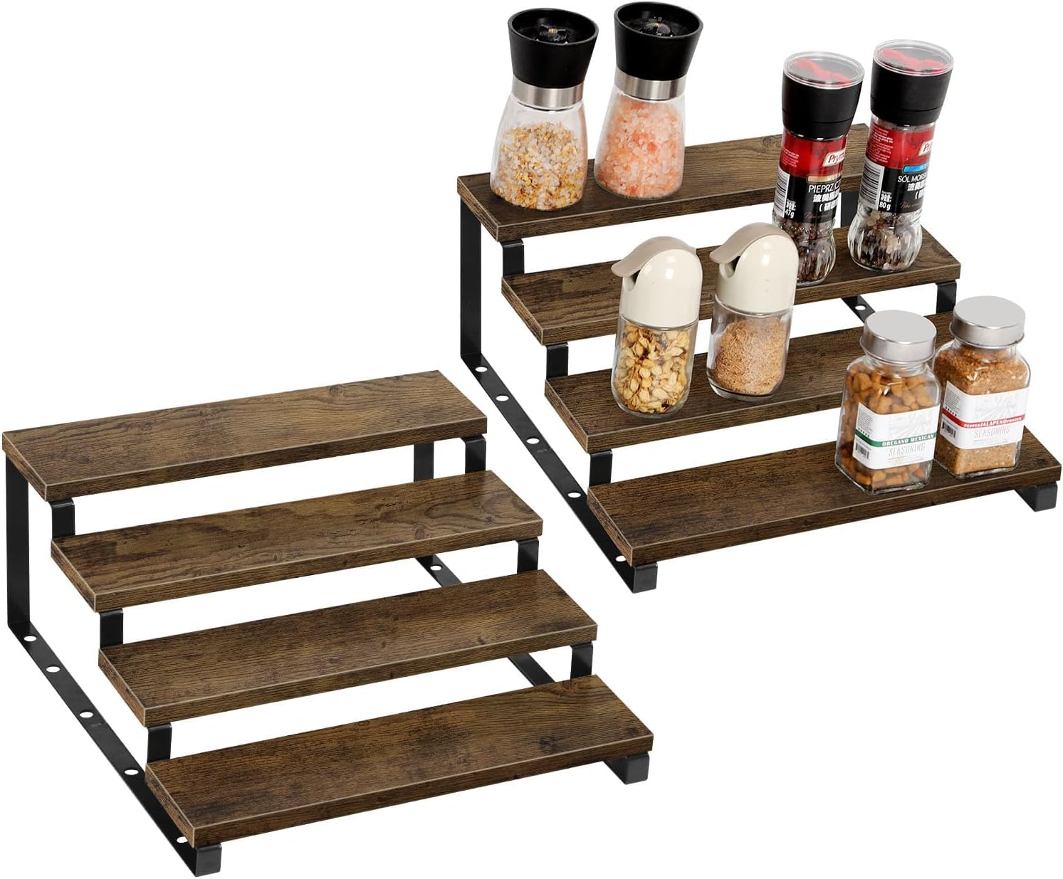3 layer Rack Shelf Organizer \ Wooden Shelf rack for kitchen | Daraz.pk