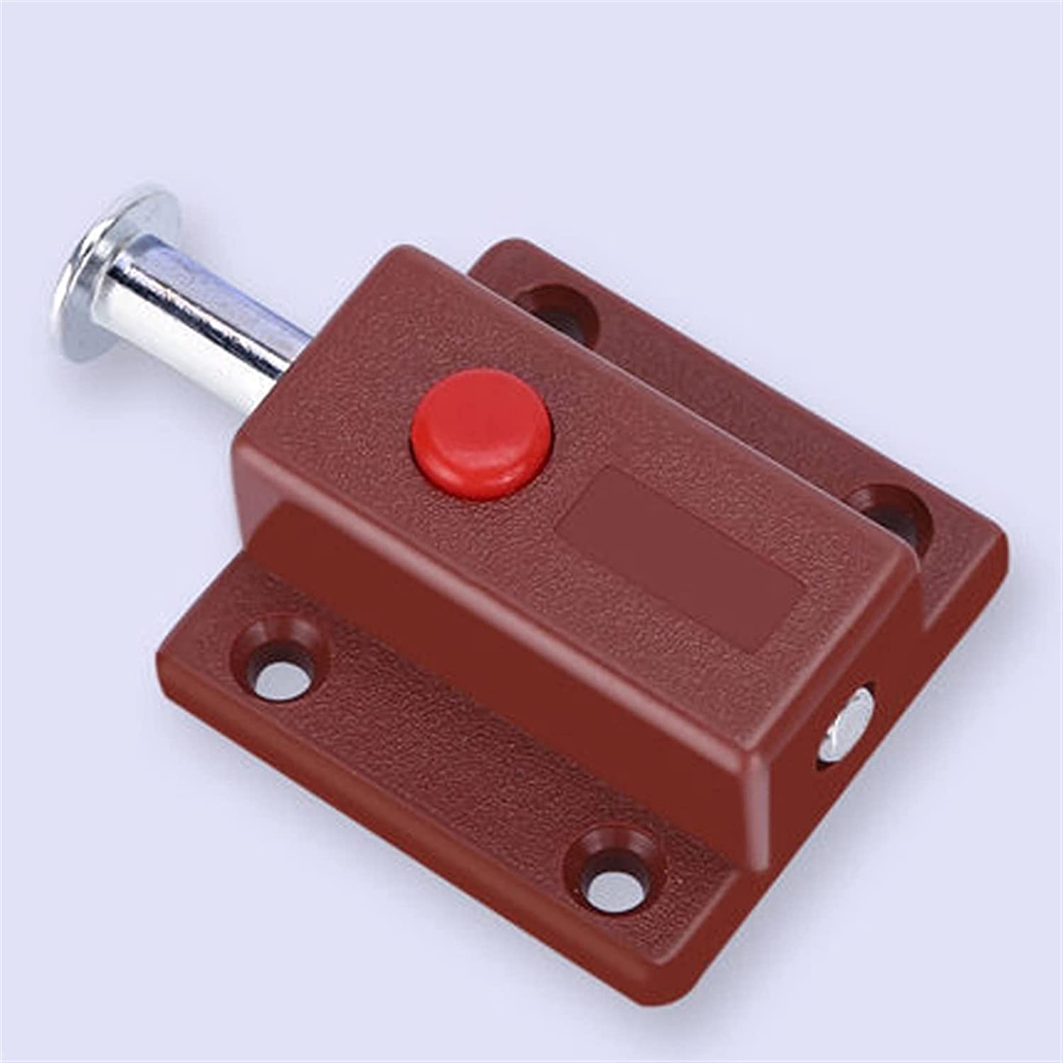 Cabinet Door Push to Open Plastic Metal Latch Bolt Lock, Push Button ...