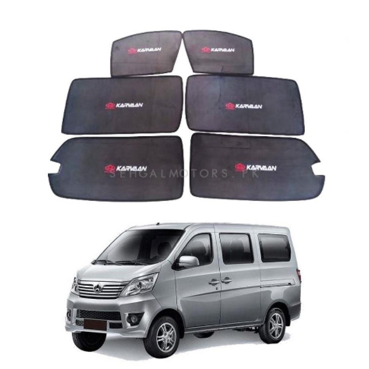 Changan Karwan Black - 6pcs Car Sun Shades for Side | Daraz.pk