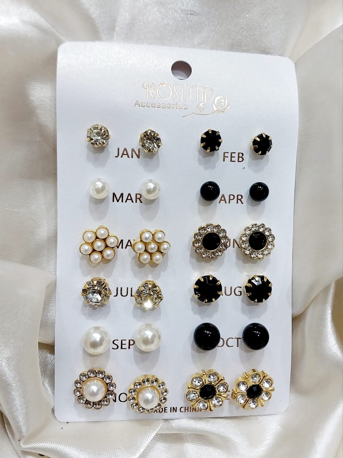 Pack Of 12 - Earrings Tops Fashion Women trendy stylish girls EarringE ...